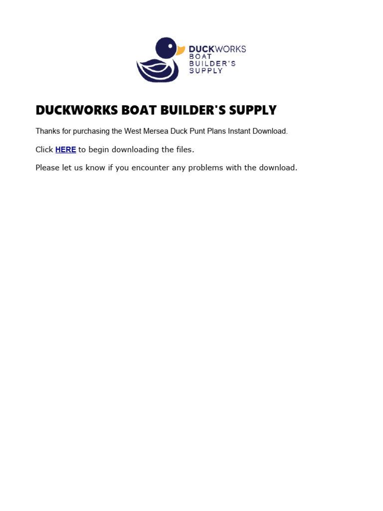 Duck Punt Plans for Builders | PDF