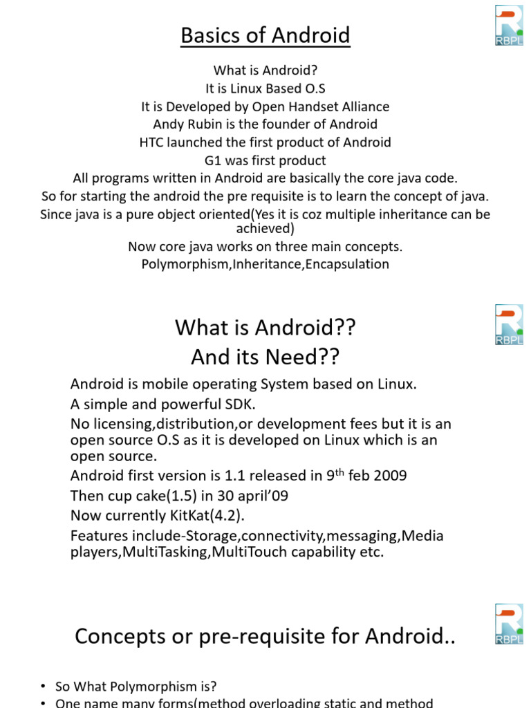 JFDP - Android App Developement Using Java PPT1 | PDF | Android ... JFDP - Android App Developement Using Java PPT1 | PDF | Android ...