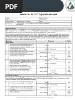 Godin Leisure-Time Exercise Questionnaire - 070815 | PDF
