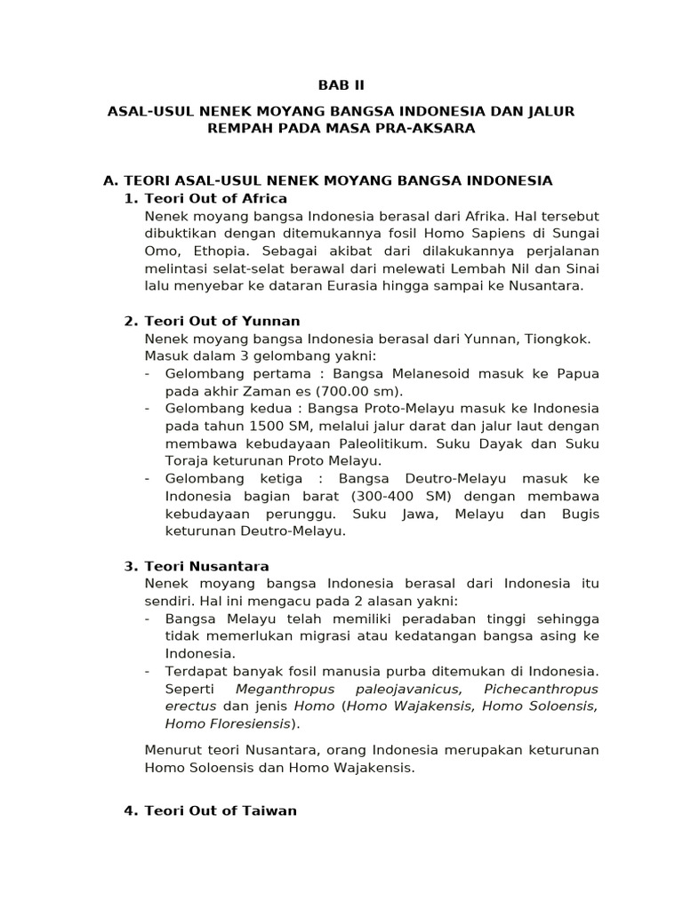 Bab II Sejarah Kelas x | PDF