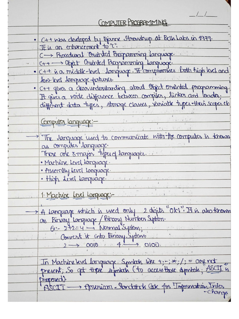 CPP Unit 1 - 4 | PDF