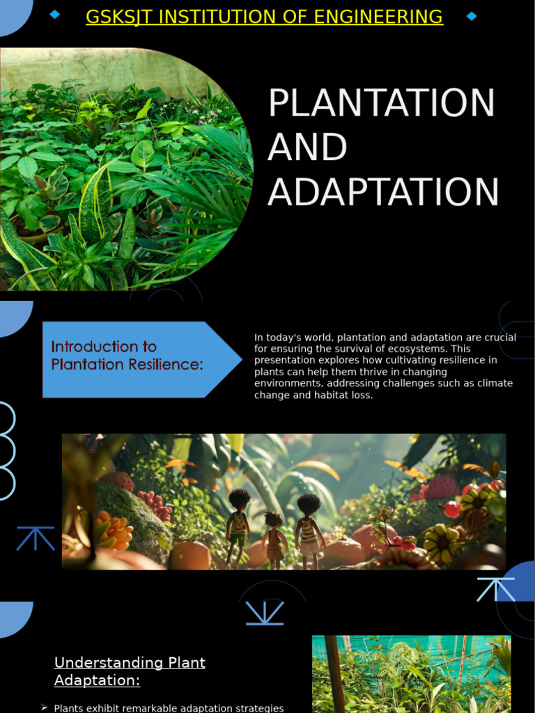 Slidesgo Plantation and Adaptation Cultivating Resilience in Changing ...