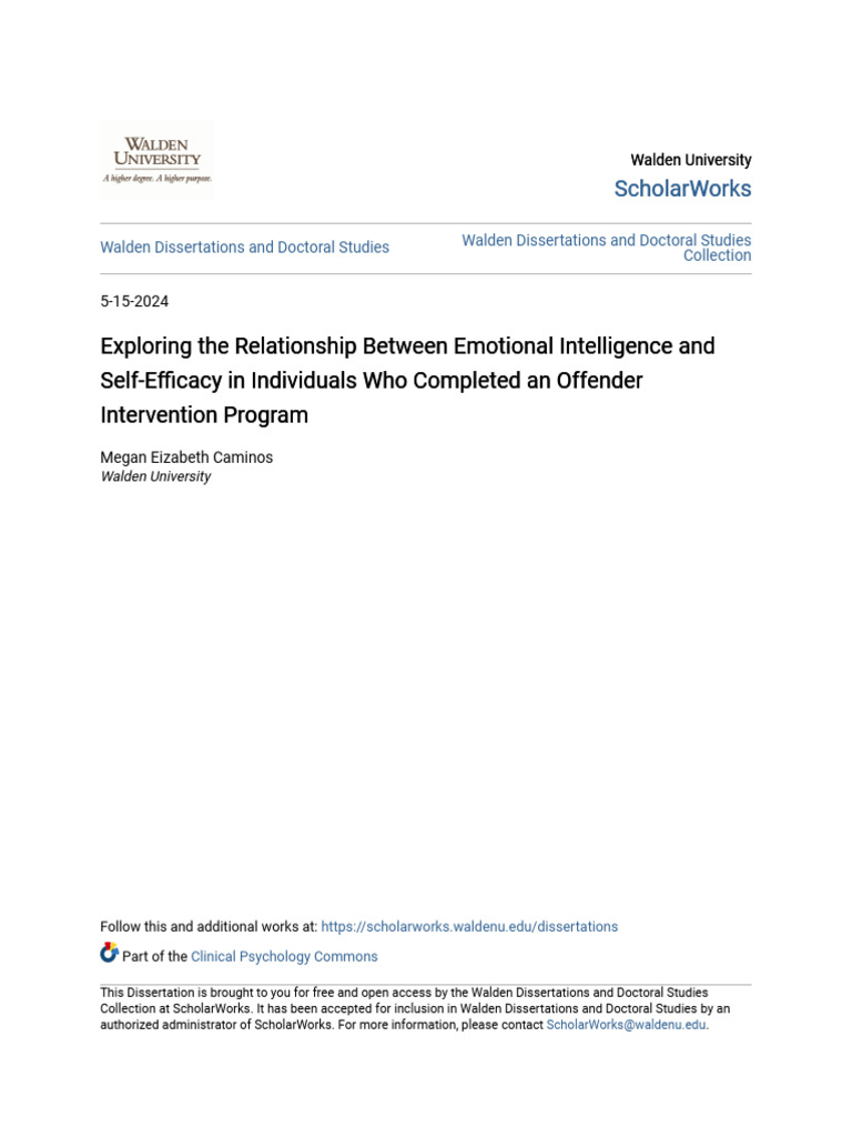 Exploring The Relationship Between Emotional Intelligence and Sel | PDF ...