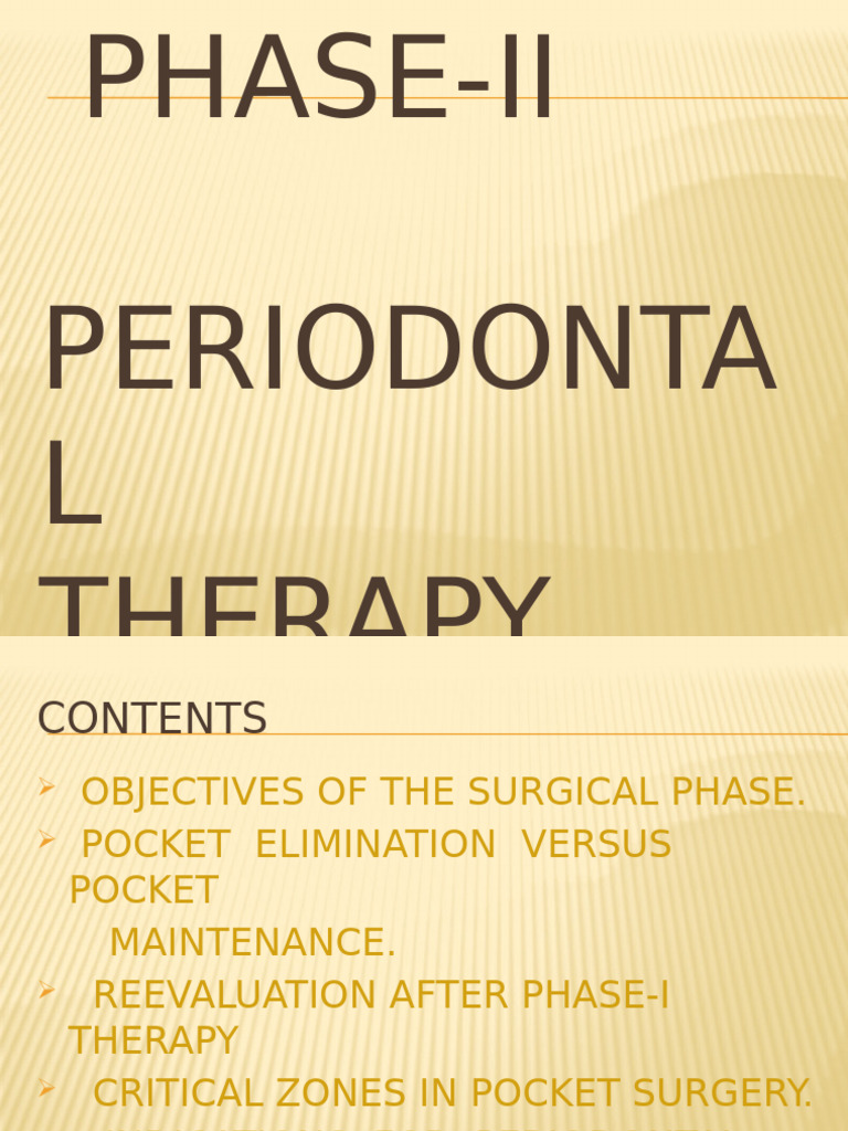Phase II Periodontal Surgery Techniques | PDF | Periodontology | Dental Implant