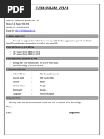 Iti Resume | PDF