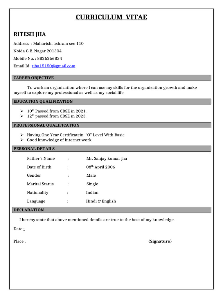 Vikas Resume | PDF