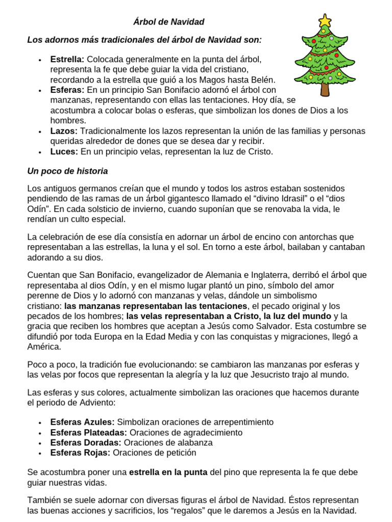 Significado de los Adornos Navideños | PDF | Árbol de Navidad | Navidad