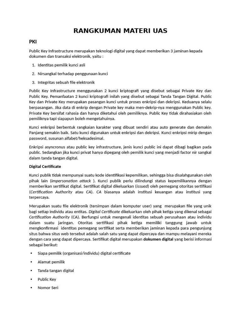 Uas Rangkuman Pai | PDF