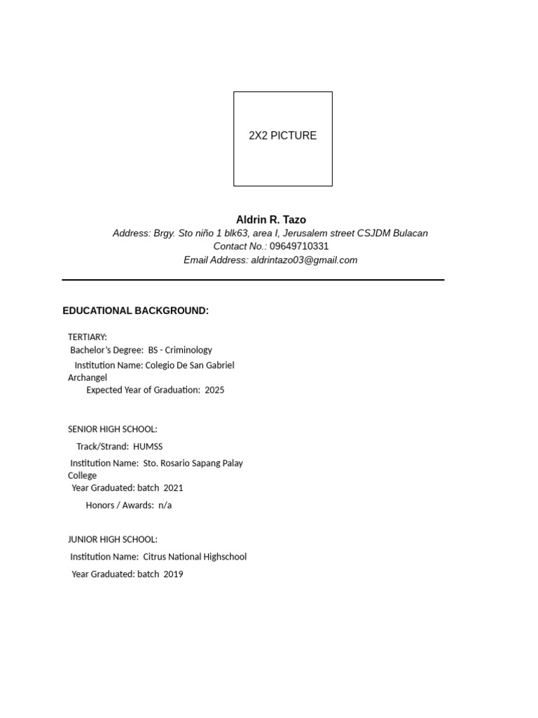 SAMPLE-RESUME | PDF