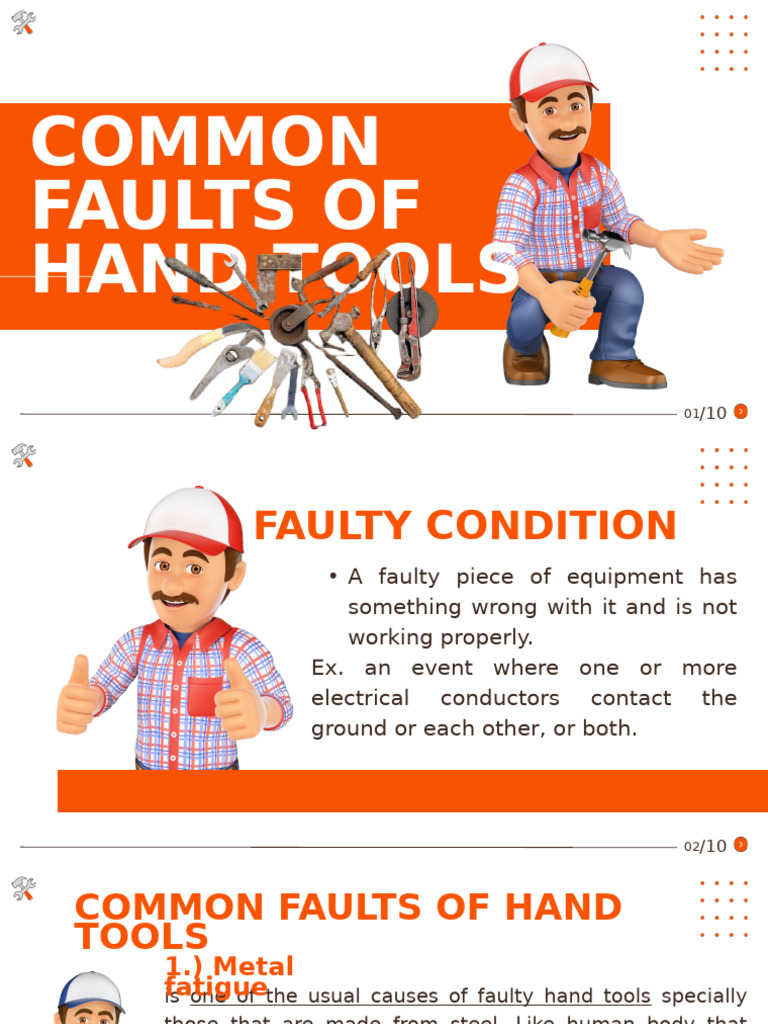 Lesson 4 - Common Faults of Hand Tools | PDF | Screw | Tools