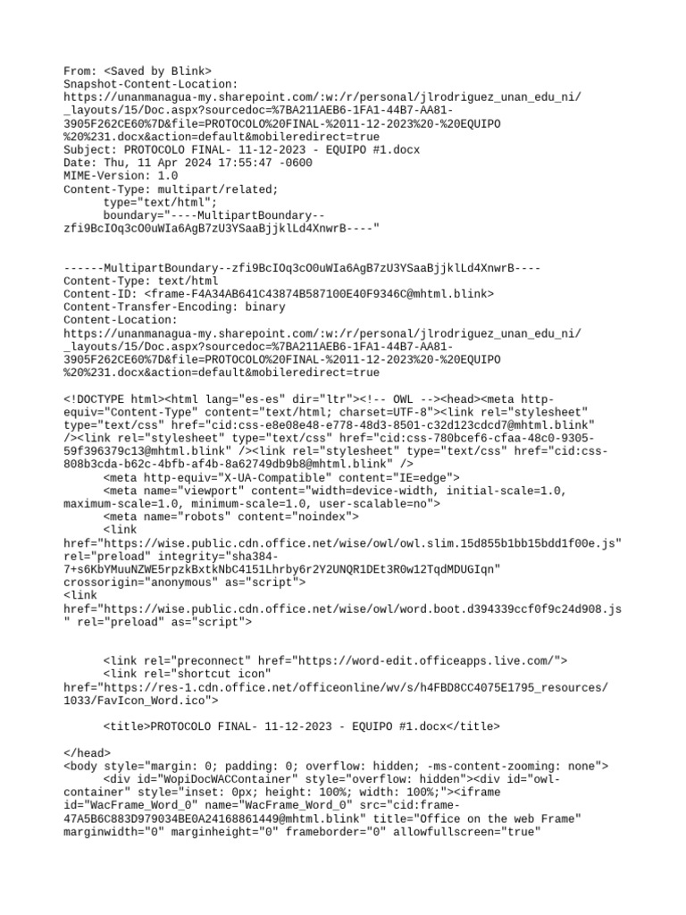 Protocolo Final - 11-12-2023 - Equipo #1 | PDF | World Wide Web ...