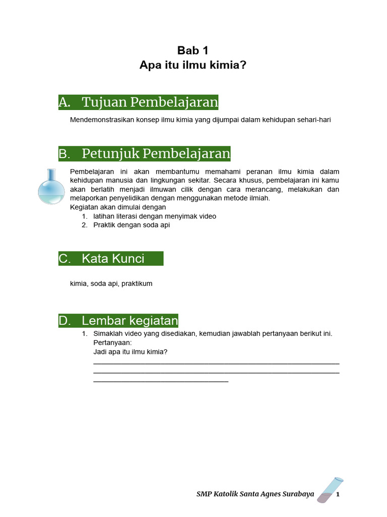 Bab 1 Apa itu ilmu kimia_pdf | PDF