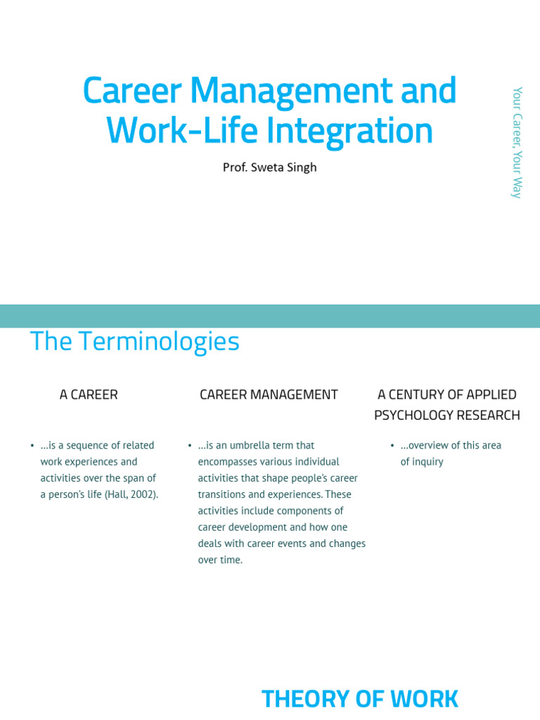 Career Management & Work-Life Balance | PDF | Self Concept ...