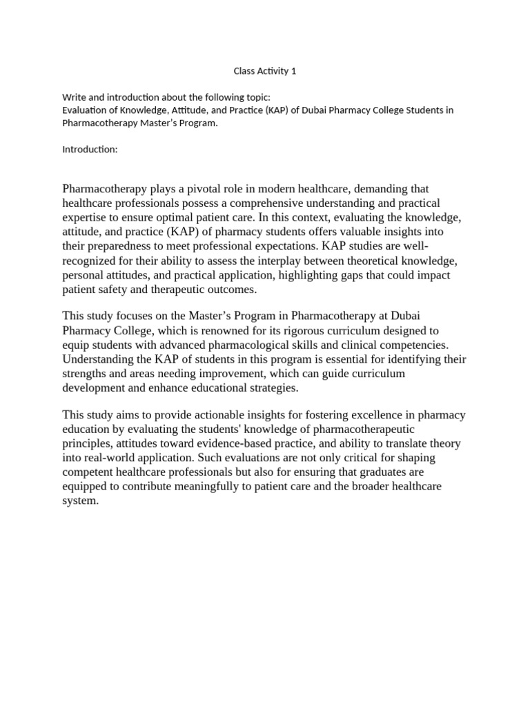 Class Activity 1 | PDF