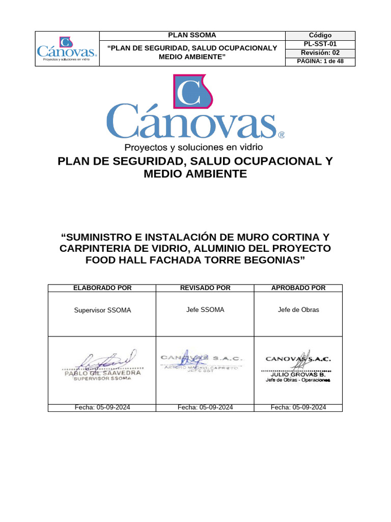 Sgr-Pl-Sst-O1 Plan de SST | PDF | Seguridad y salud ocupacional ...