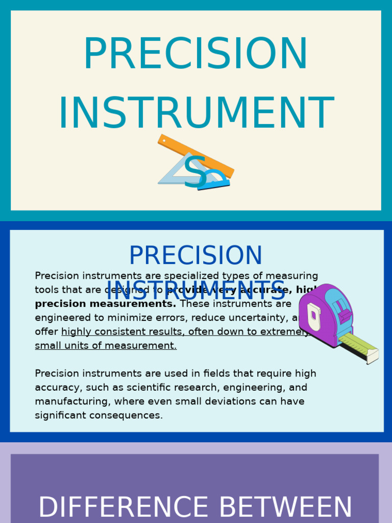 LESSON 6 - Precision Instruments | PDF