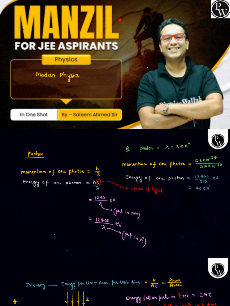 67690fc015586aabf2ecad75 - ## - Modern Physics Class Notes Manzil JEE ...