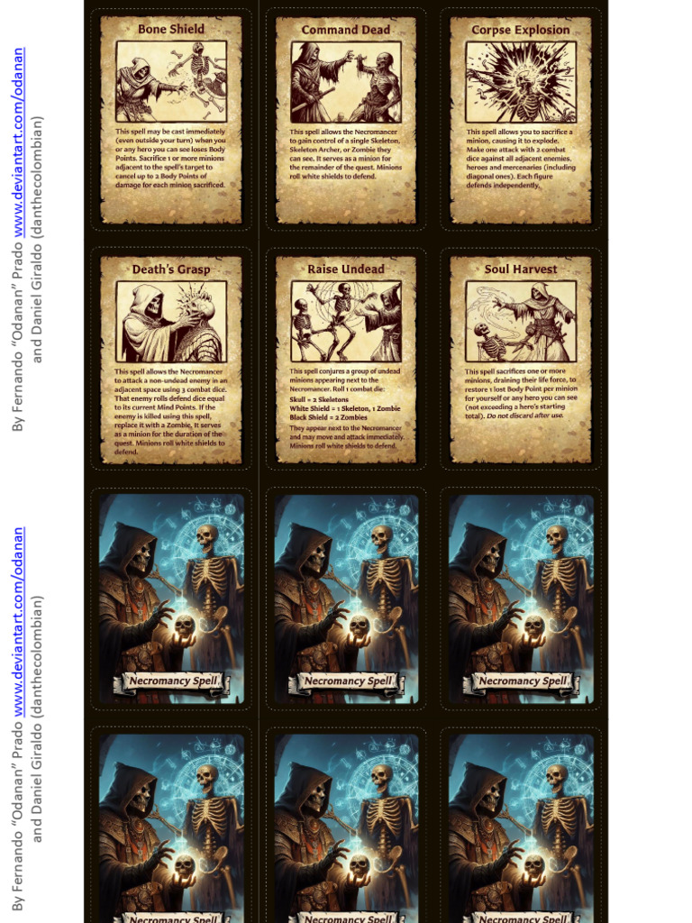 HQ21 A Cult of Bones - Cards - Home Print | PDF