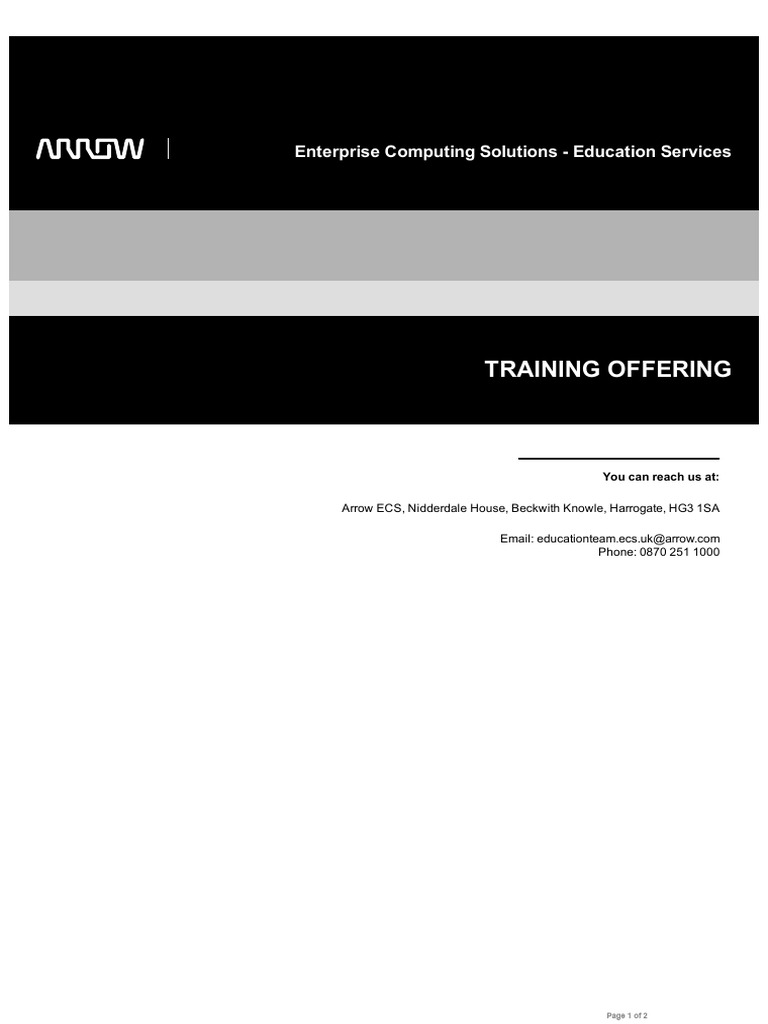 ArrowECSEducation CourseDetail | PDF
