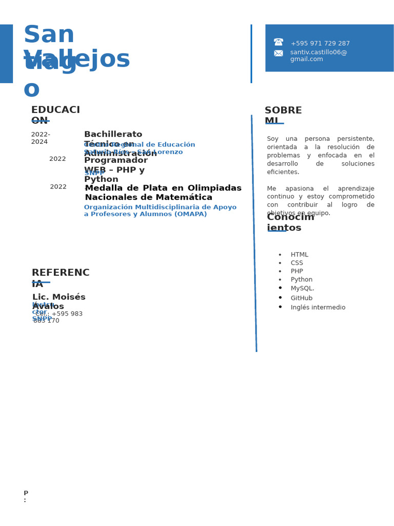 Perfil de Programador Web Persistente | PDF