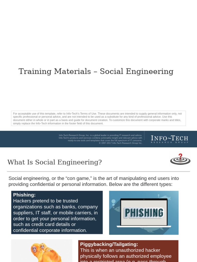 it-Training-Materials-Social-Engineering | PDF | Phishing | Social Engineering (Security)