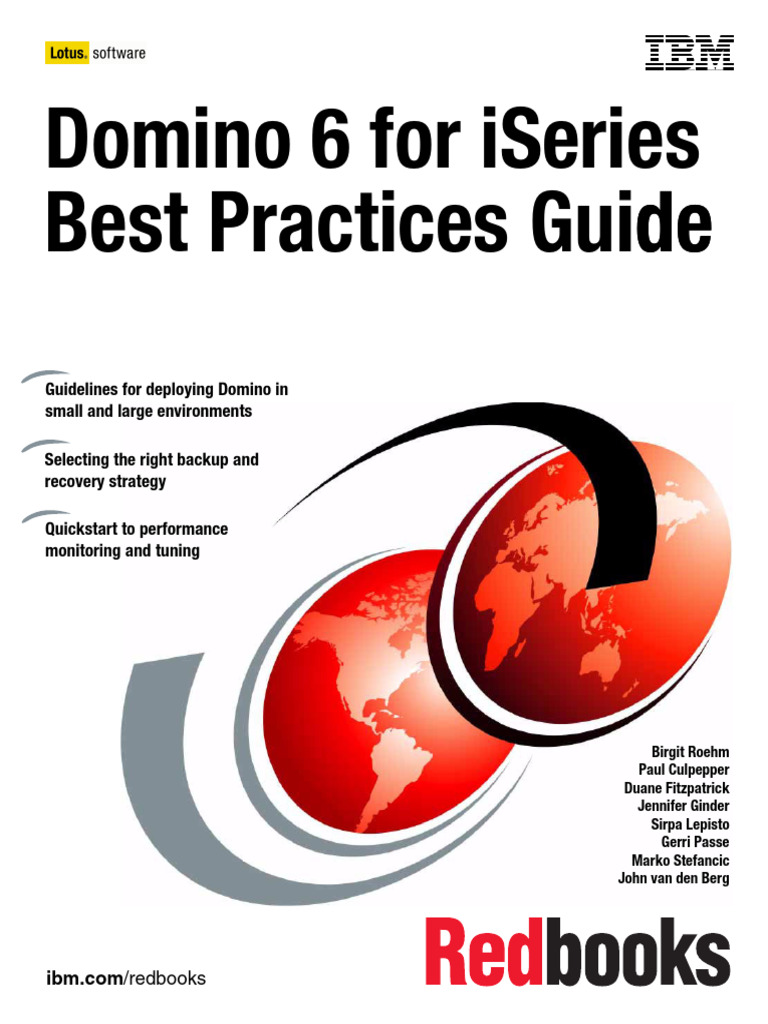 Domino 6 for iSeries Best Practices Guide | PDF | Backup | Computing