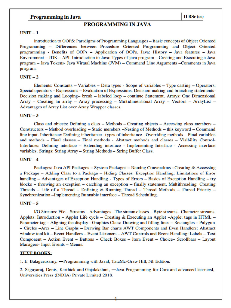 Java Full Material | PDF