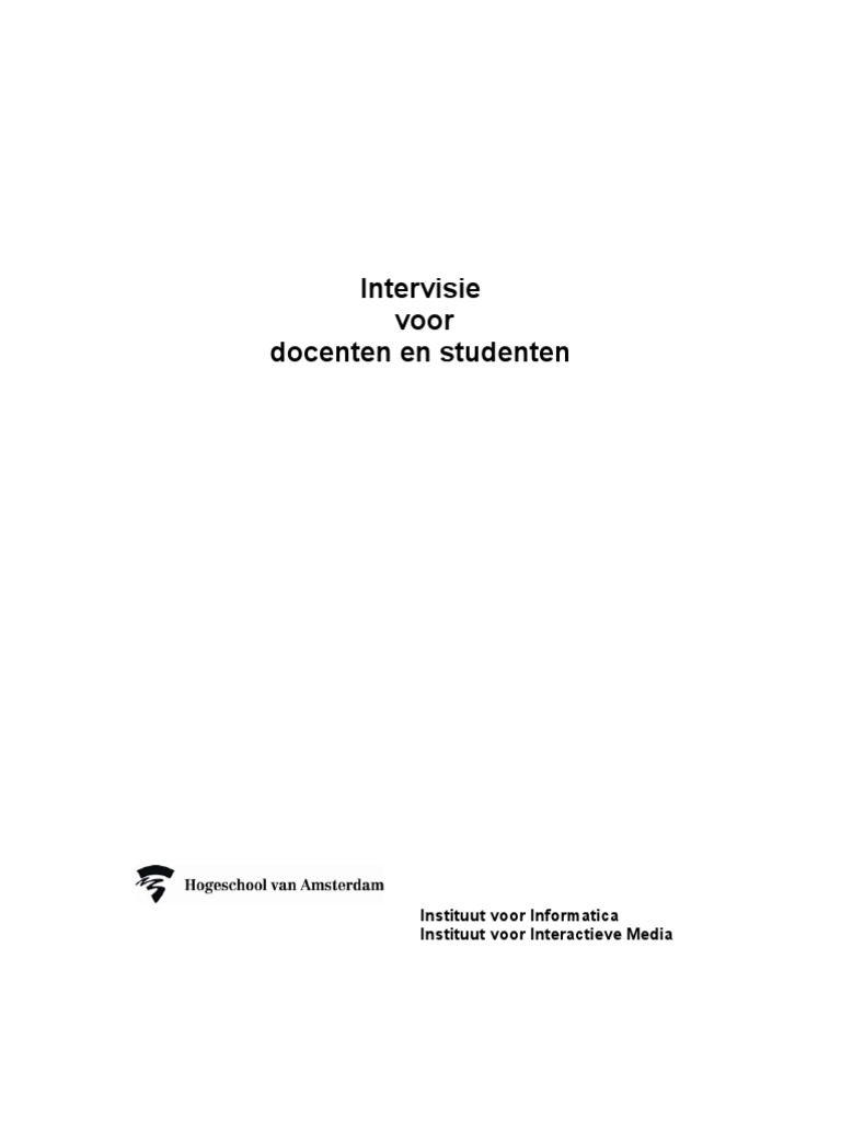 Intervisie Voor Docenten en Studenten | PDF