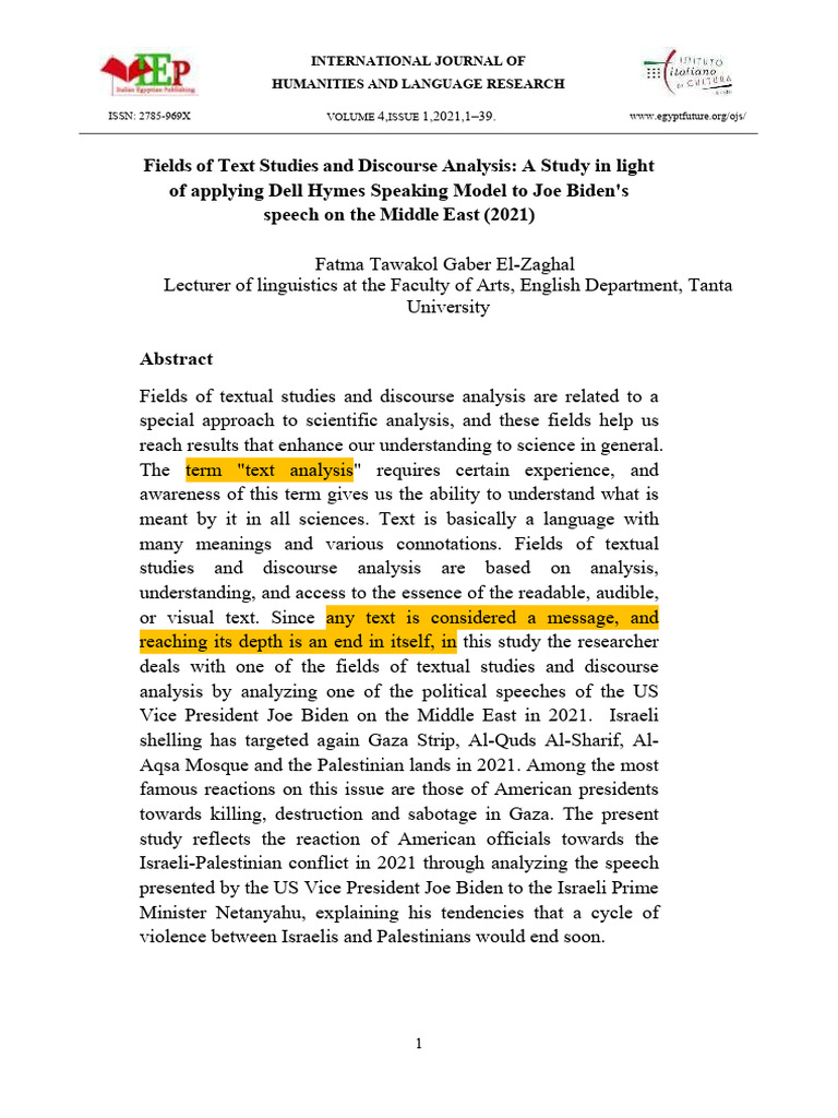 (Read) Dell Hymes Model With Respect To US President | PDF ...