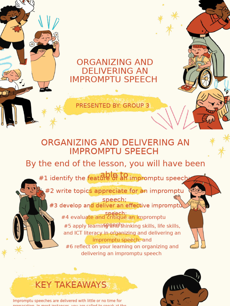 Impromptu Speech | PDF | Nonverbal Communication