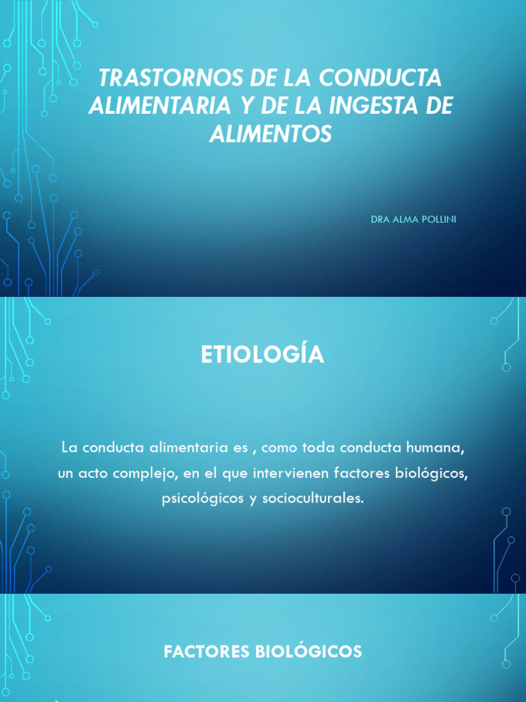 Trastornos de La Conducta Alimentaria Y de La Ingesta de Alimentos ...