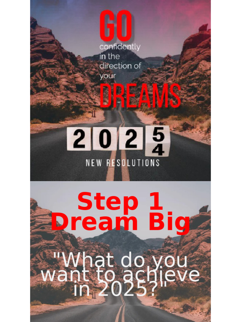5 Steps Go Dreams 2025 | PDF