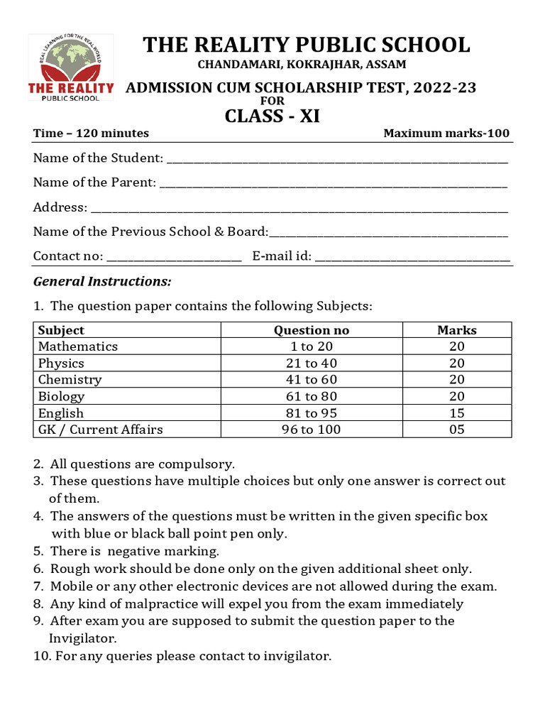 FINAL QP | PDF | Physical Sciences | Materials