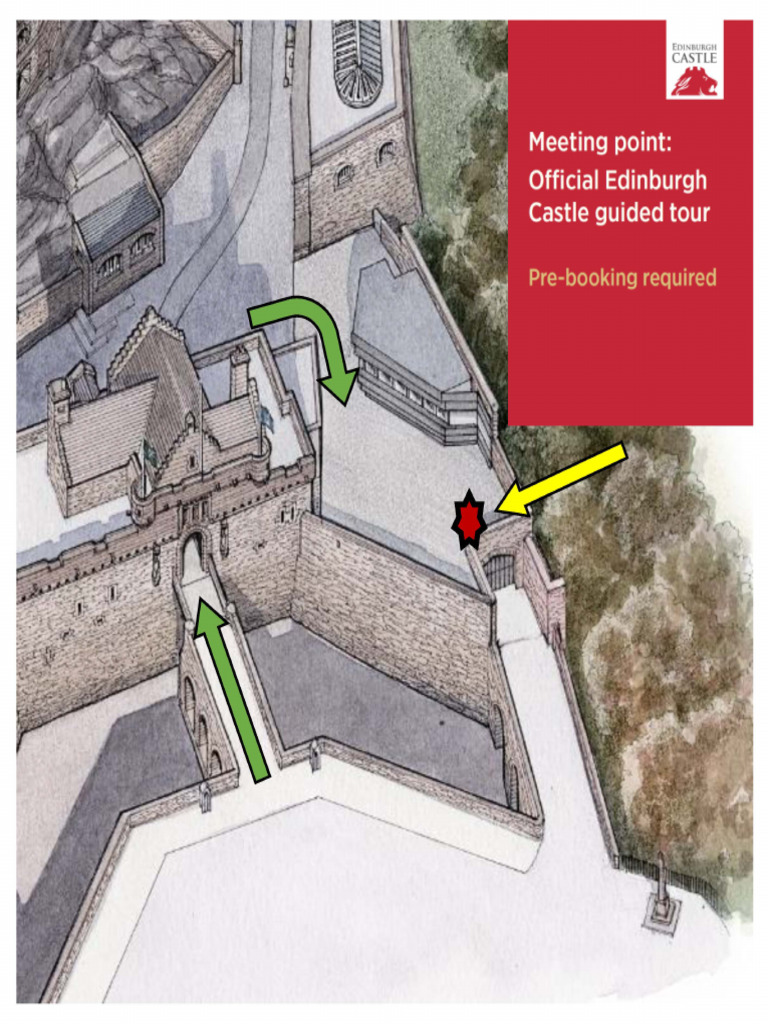 Edinburgh Castle Guided Tour Meeting Point Map | PDF