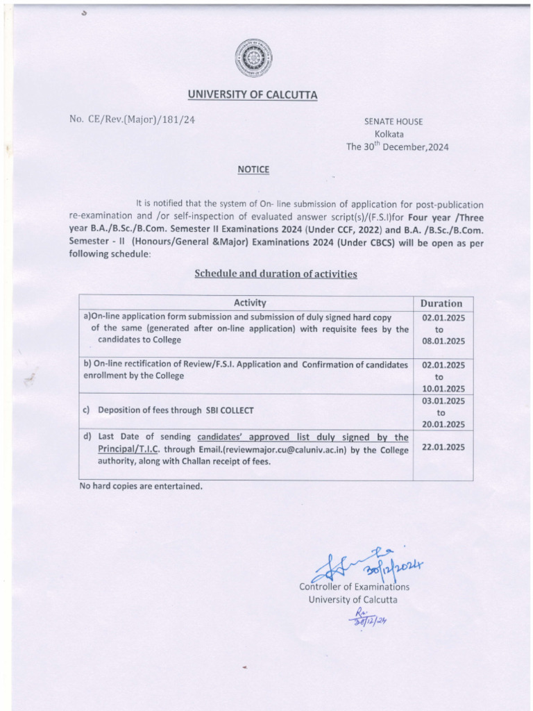 BA_B.SC_B.COM_S-II_EXAM-24_(UNDER CBCS)&UNDER CCF,2022 | PDF | Titles | Vocational Education