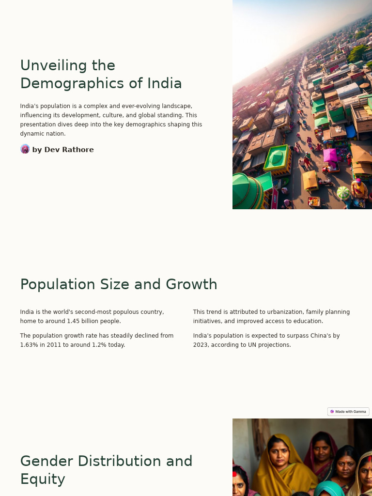 India’s Demographics: Key Insights | PDF
