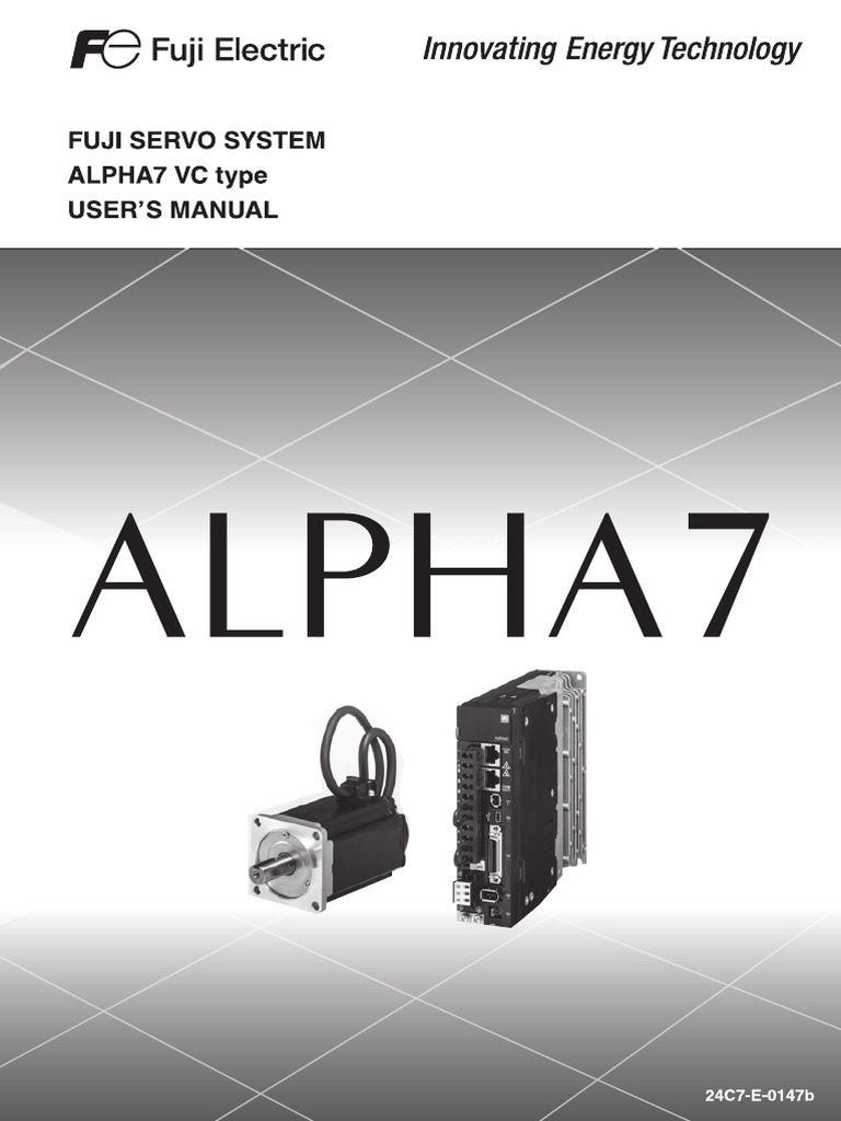 Alpha7 VC Type User S Manual 24c7 e 147b PDF | PDF | Parameter (Computer Programming) | Electronics