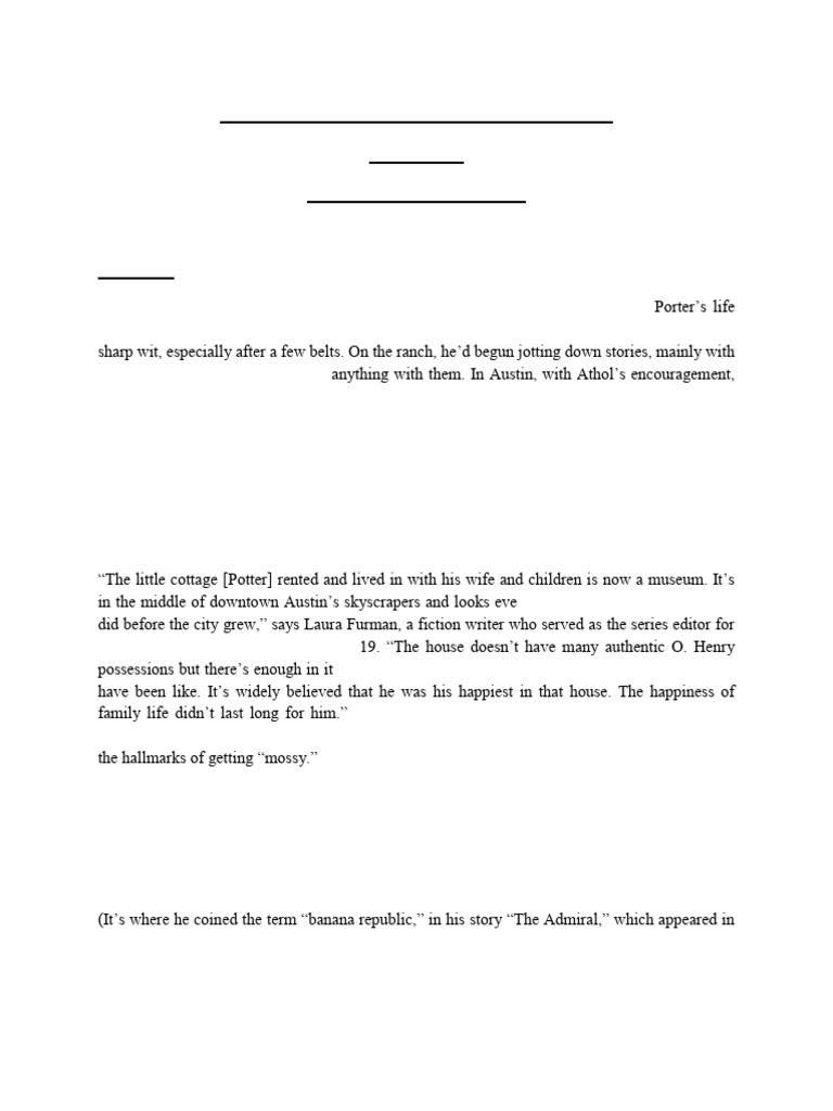 O Henry. the gift of the magi | PDF | O. Henry