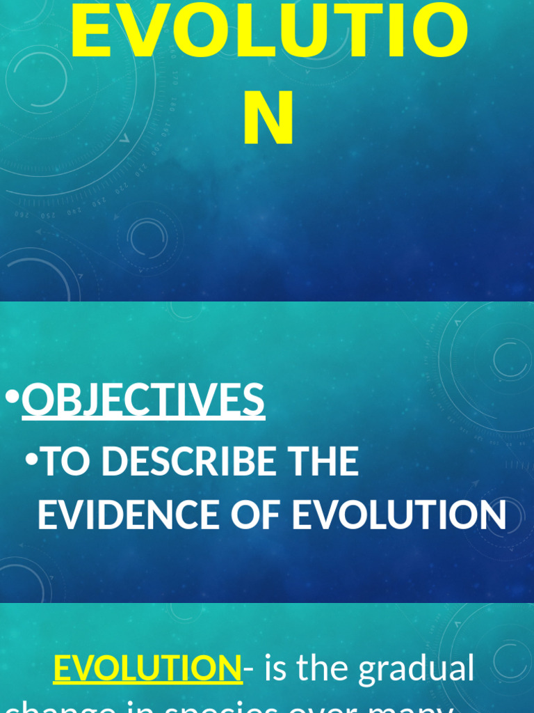 Evolution Pdf Evolution Fossil