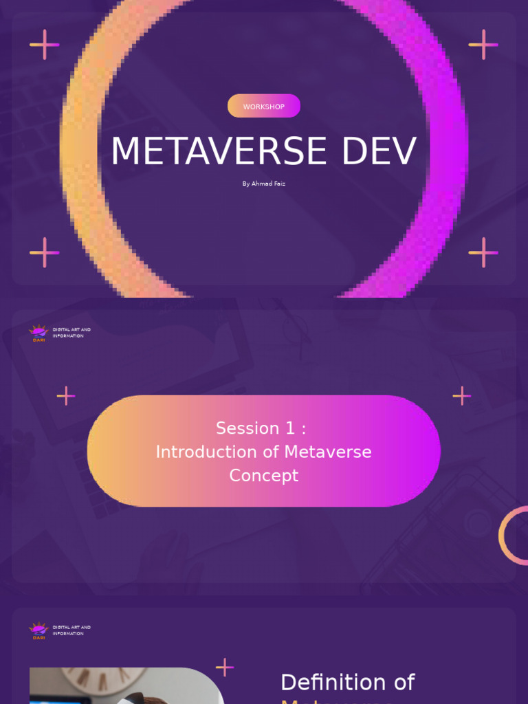 Metaverse Workshop Overview and Tools | PDF | Virtual Reality ...