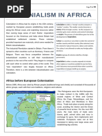 The Scramble For Africa Study Notes | PDF | Africa | Colonialism