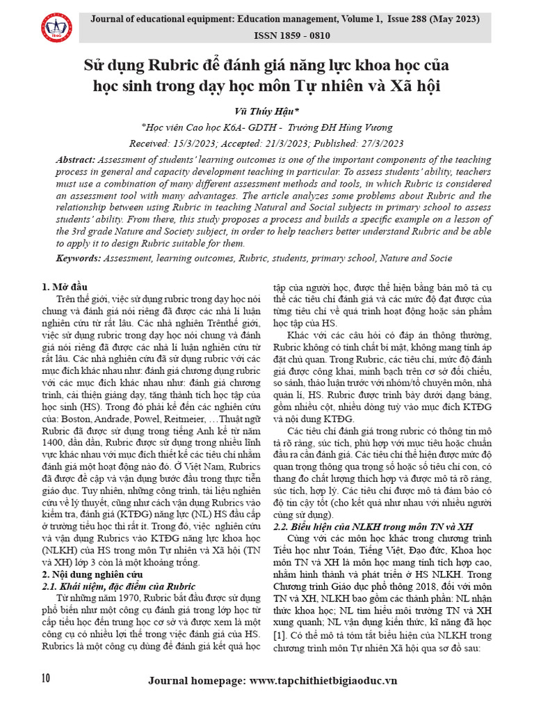 Danh Gia TN XH | PDF