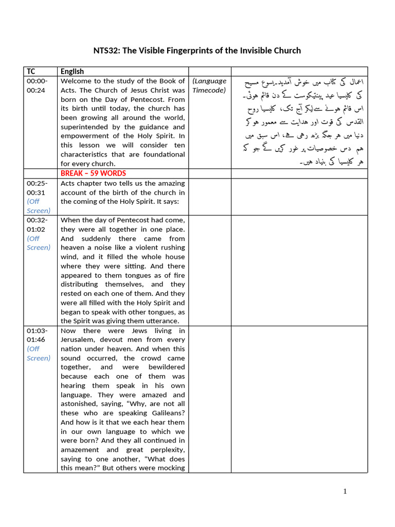 NTL 32 TC Script - ENGLISH | PDF