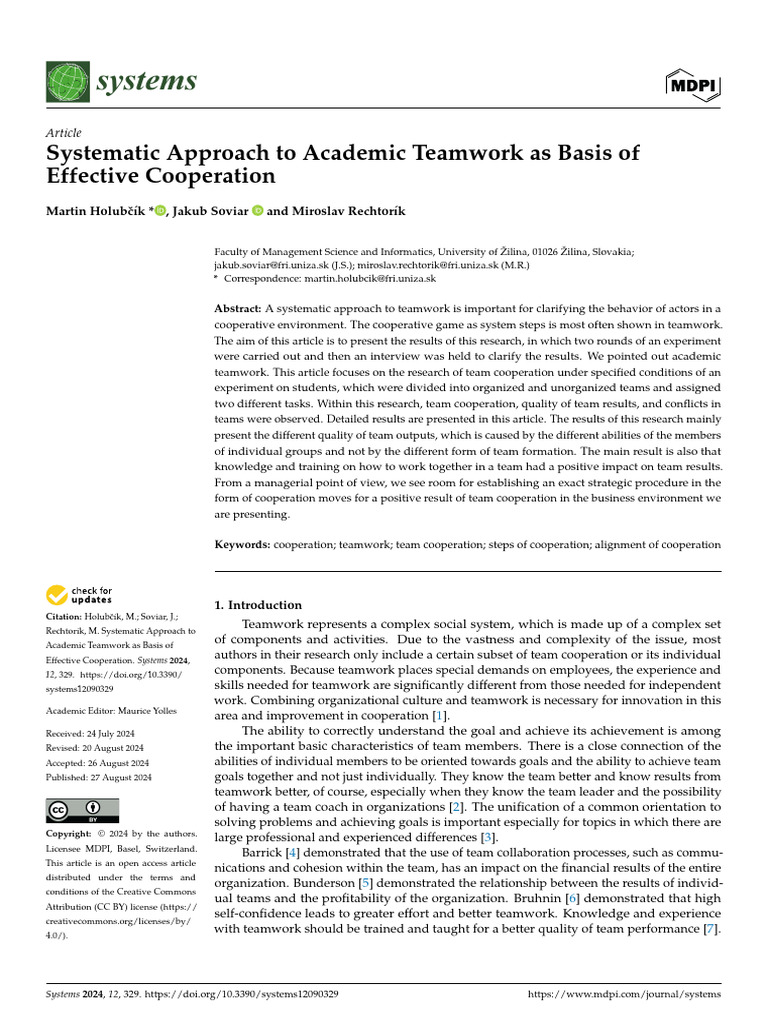 Effective Academic Teamwork Strategies | PDF | Experiment | Cooperation