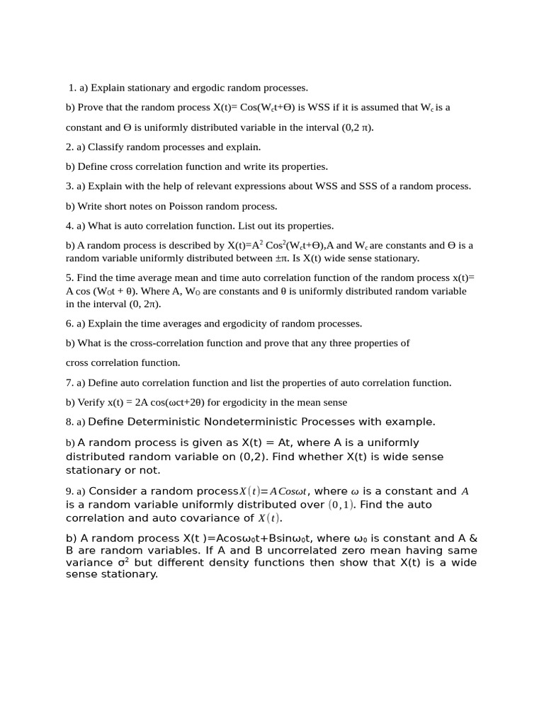 PTSP UNIT-IV QUESTION BANK | PDF