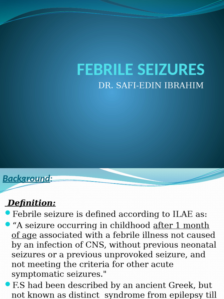 Febrile Seizures | PDF | Fever | Epilepsy