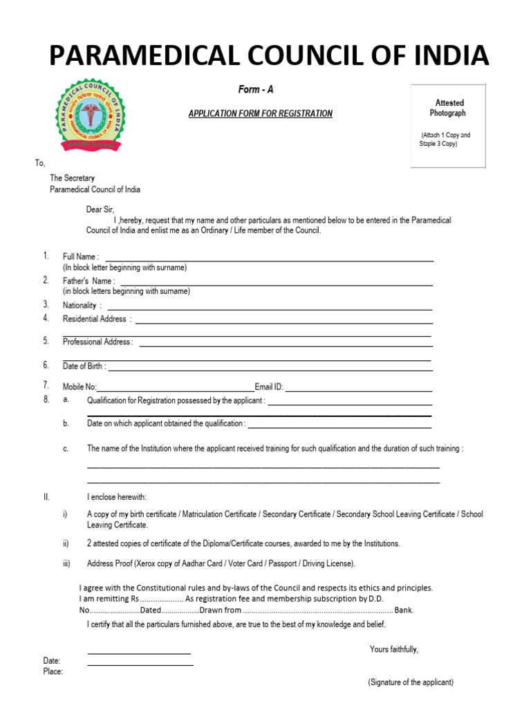 PARAMEDICAL COUNCIL | PDF