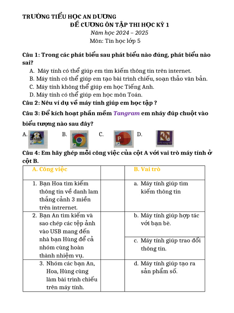 đề cuong k5 AnDuong DHV | PDF
