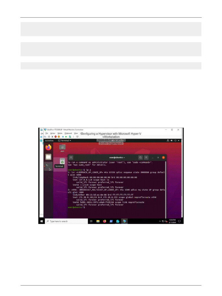 Sruthi Gujjarlapudi Week 2 Lab | PDF | Hyper V | Virtual Machine