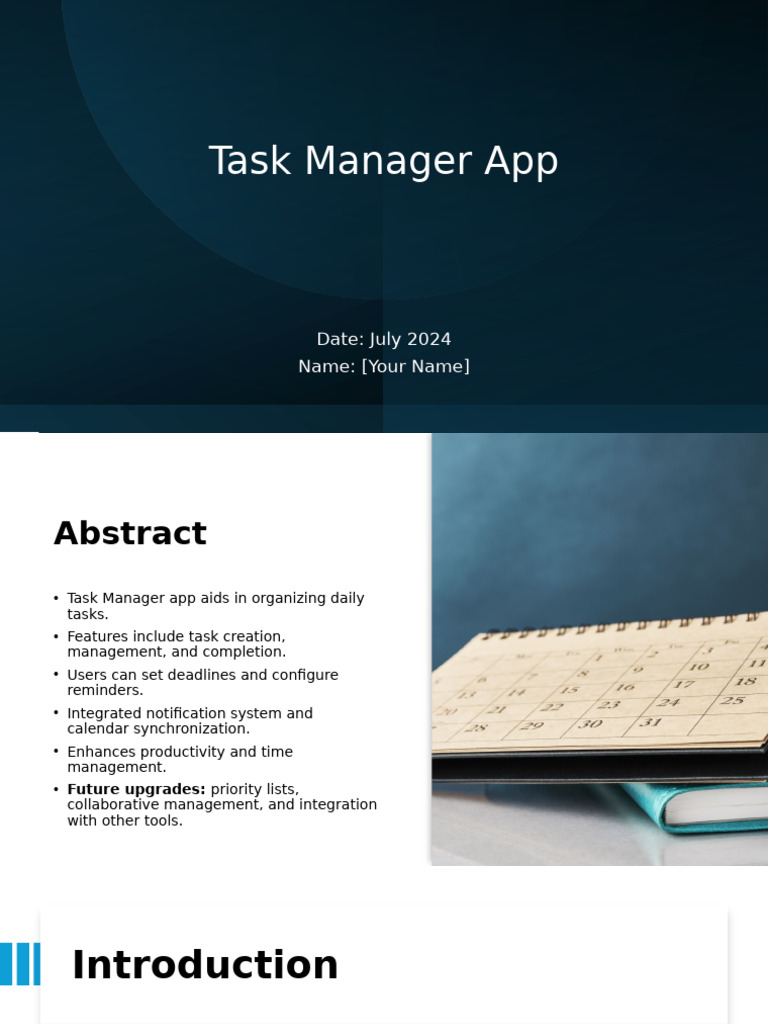 Task Manager App | PDF | Mobile App | Android (Operating System)